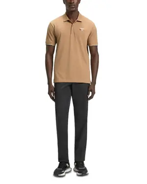 BOSS Paddy Open Polo Shirt - Medium Beige