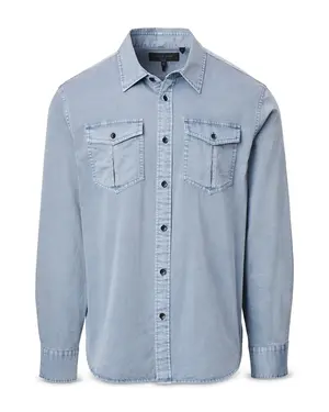 Rag & Bone Finch Military Shirt - Blue