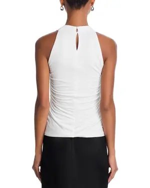 French Connection Ruched Jersey Top