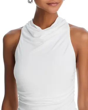 French Connection Ruched Jersey Top