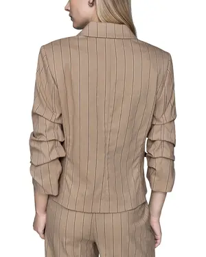 Karl Lagerfeld Paris Striped Double Breasted Jacket