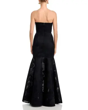 Black Halo Kristy Strapless Gown