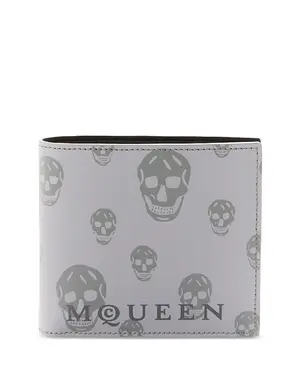 Alexander McQueen Printed Skull Bifold Wallet - Pearl Beige