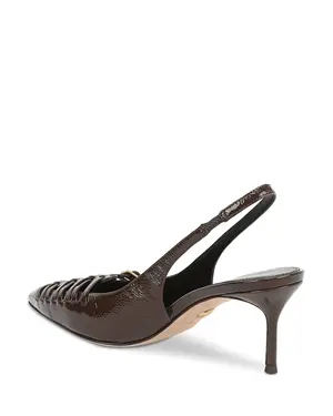 Veronica Beard Rashida Slingback Pumps - Mocha