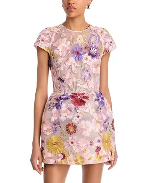 BRONX AND BRONCO Jasmine Cap Sleeve Mini Dress
