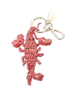 Poolside The Lobster Raffia Bag Charm - No Color