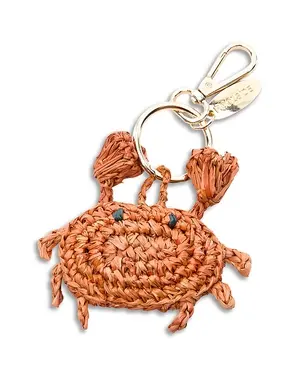 Poolside The Crab Raffia Bag Charm - No Color
