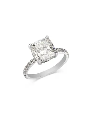 Bloomingdale'S 18k 4.0 Tcw Lab Grown Diamond Ring - White Gold