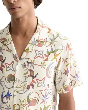 Scotch & Soda Printed Camp Shirt