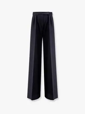 Max Mara Virgin Wool Wide Leg Trousers