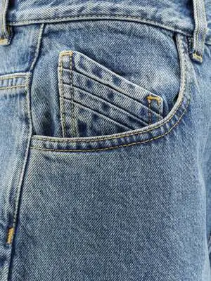 Attico Jeans With Logo Embroidery