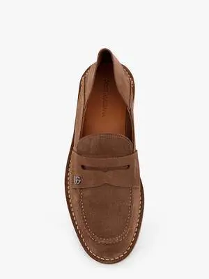 Dolce & Gabbana Suede Slipper Loafers