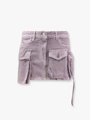 Attico Cotton Mini Skirt