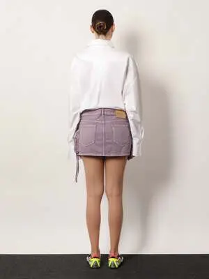 Attico Cotton Mini Skirt