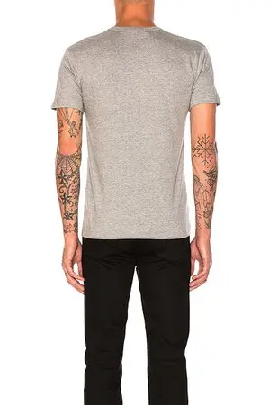 Play Comme Des Garcon Black Emblem Cotton Tee - Grey