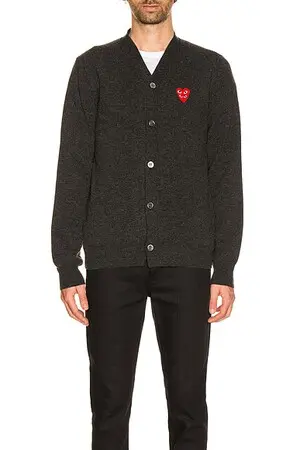 Play Comme Des Garcon Cardigan - Grey