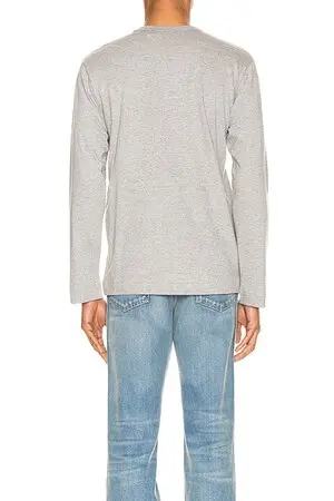 Play Comme Des Garcon Black Emblem Cotton Long Sleeve Tee