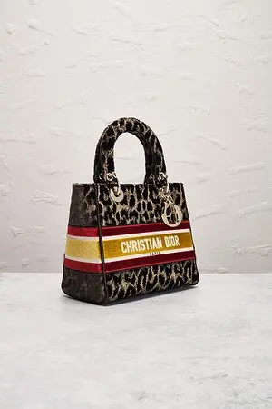 Dior Leopard Lady D-lite Handbag - Multi