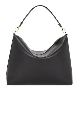 TOTEME Medium Bevel Grained Leather Bag - Black