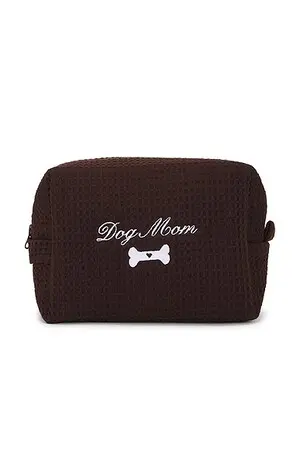ABBODE Dog Mom Waffle Pouch - Chocolate