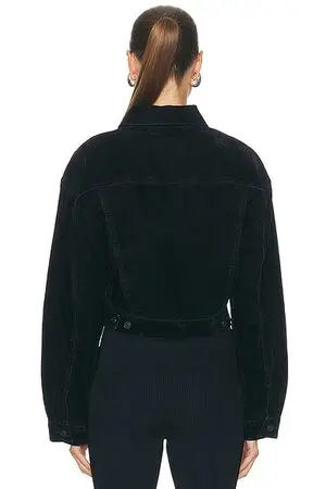 AGOLDE Radley Velvet Jacket - Ocean