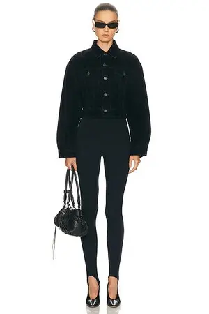 AGOLDE Radley Velvet Jacket - Ocean