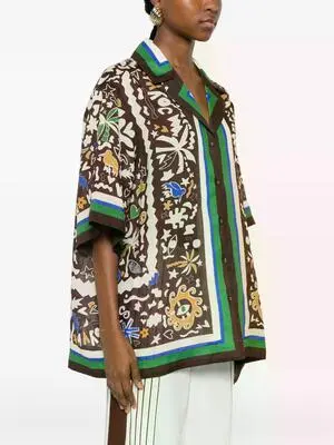 ALEMAIS Maroc Short-sleeve Shirt - Brown