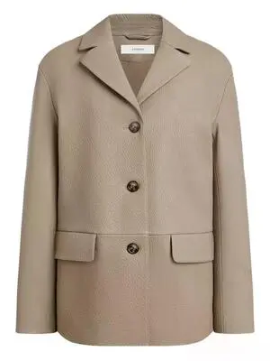 12 STOREEZ Button Leather Jacket