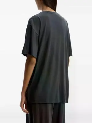 12 STOREEZ Silk Crew-neck T-shirt