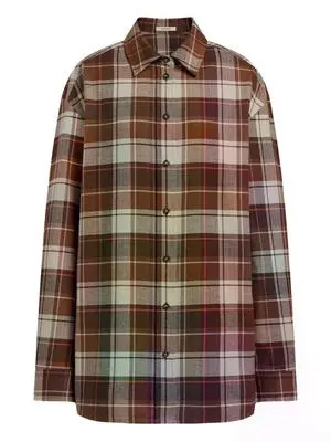 12 STOREEZ Checked Button Down Shirt