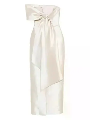 Amsale Satin Dress