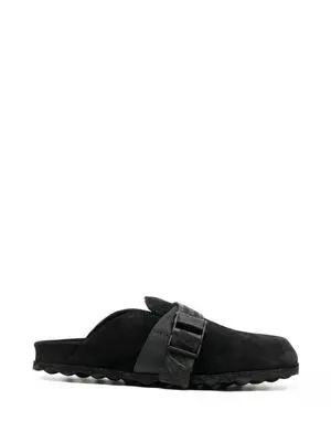 Off-White Debossed Logo Buckled Mules