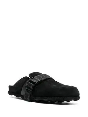 Off-White Debossed Logo Buckled Mules