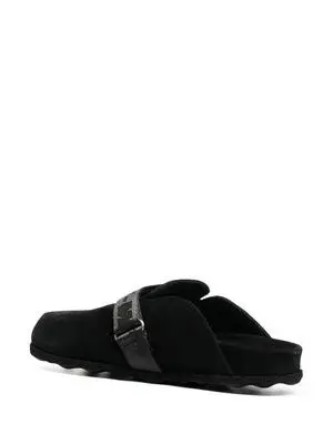 Off-White Debossed Logo Buckled Mules