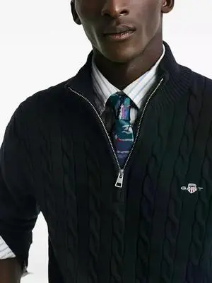Gant Cable-knit Half-zip Pullover