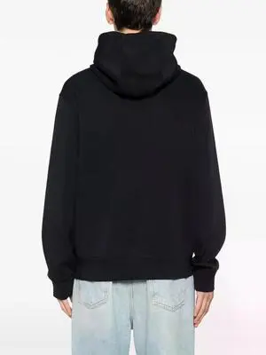 Emporio Armani Logo-embroidered Hoodie - Blue