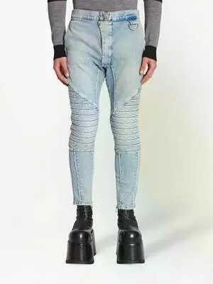 Balmain Mid-rise Cropped Skinny Jeans