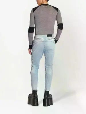 Balmain Mid-rise Cropped Skinny Jeans