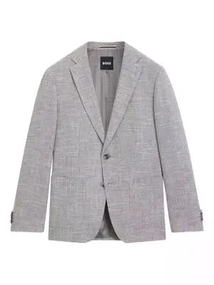 BOSS Buttoned Single-breasted Blazer - Grey