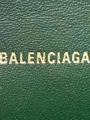 Balenciaga Hourglass Croc-embossed Leather Bag