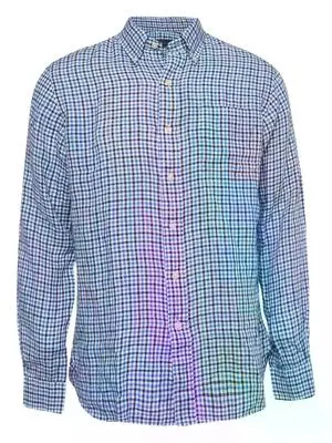 Polo Ralph Lauren Pre-owned Gingham Linen Shirt - Blue