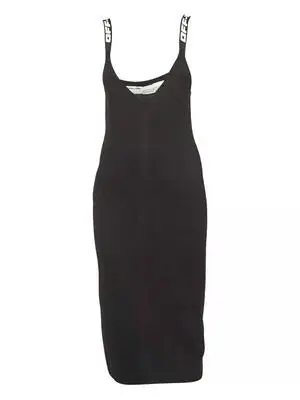 Off-White Logo-strap Fitted Dress