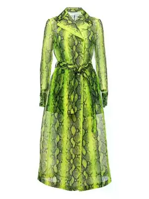 Off-White Snake-print Trench Coat