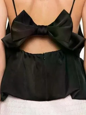 Sandro Ruffled Hem Crop Top