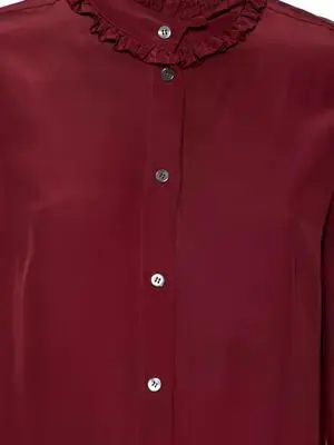 Dolce & Gabbana Ruffled-trim Silk Shirt
