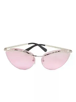 LOUIS VUITTON Cat-eye Rimless Sunglasses - Silver