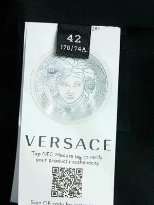 Versace Tweed Mini Skirt With Chain Detailing