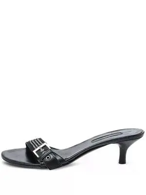 Paciotti 45mm Leather Buckled Sandals - Black