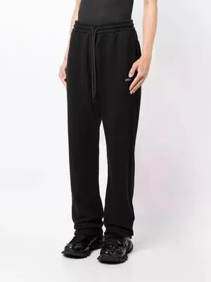 Off-White Stitch Diag Cotton Track Pants - Black