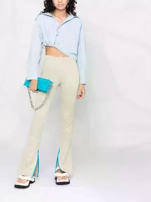 Off-White Monogram Ankle-slit Trousers